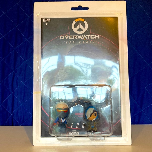 Toys | Overwatch Comic Book Anna Amari With Two Backpack Hangers | Poshmark